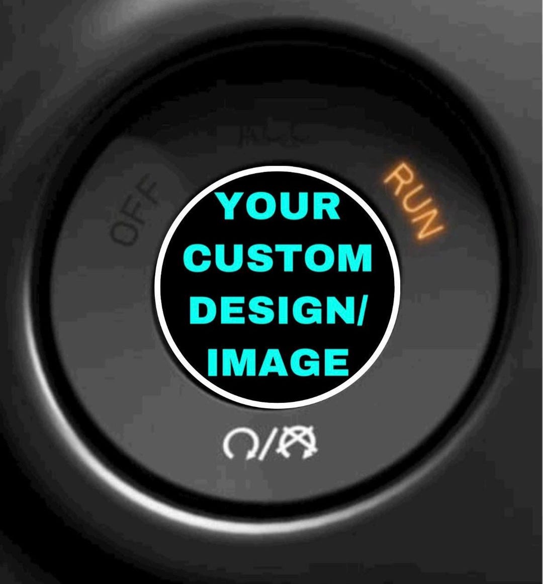 Custom Push to Start Button Decals - Etsy