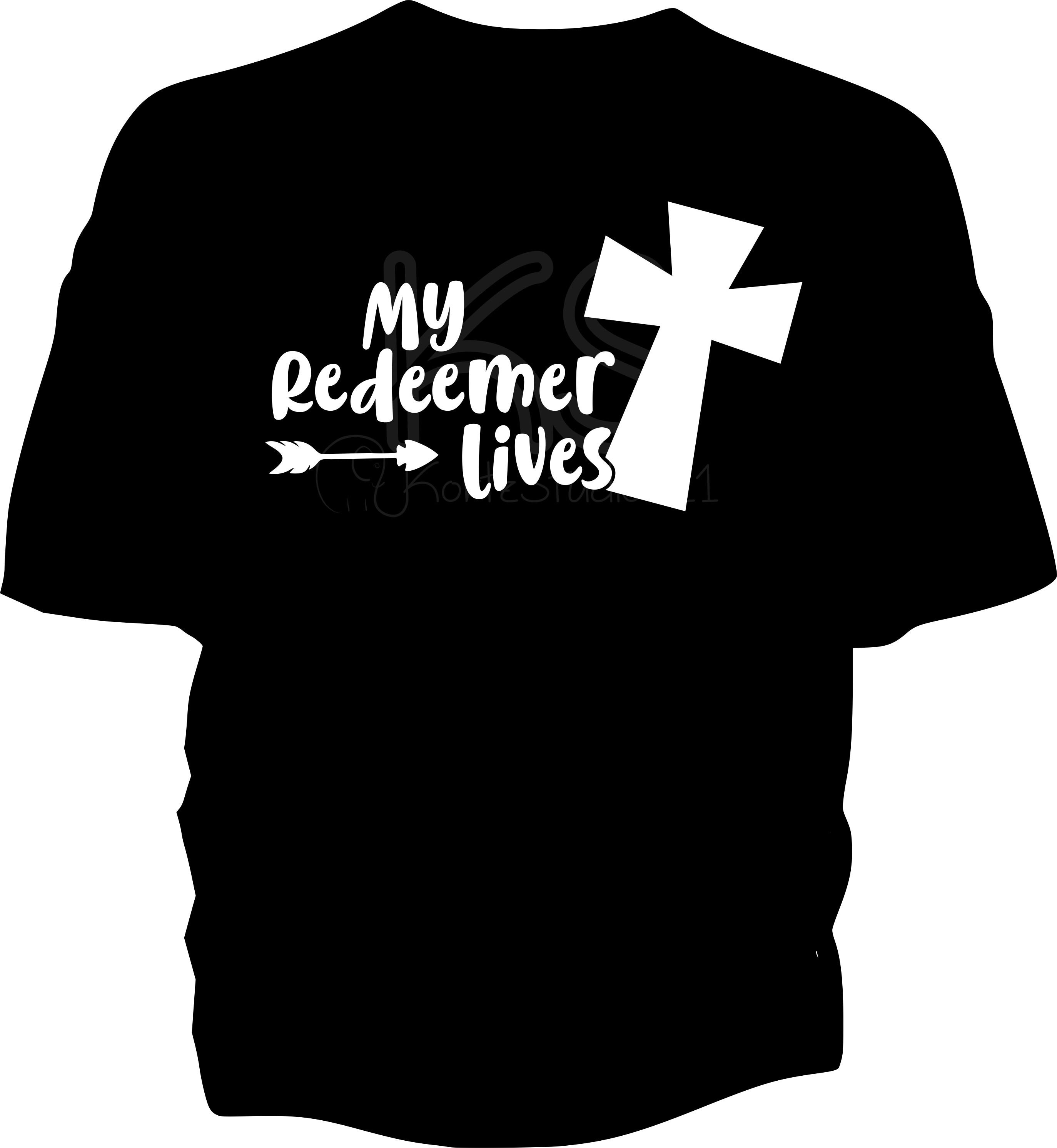 SVG My Redeemer Lives - Instant Download - Eps - Dxf - Cut File - for ...
