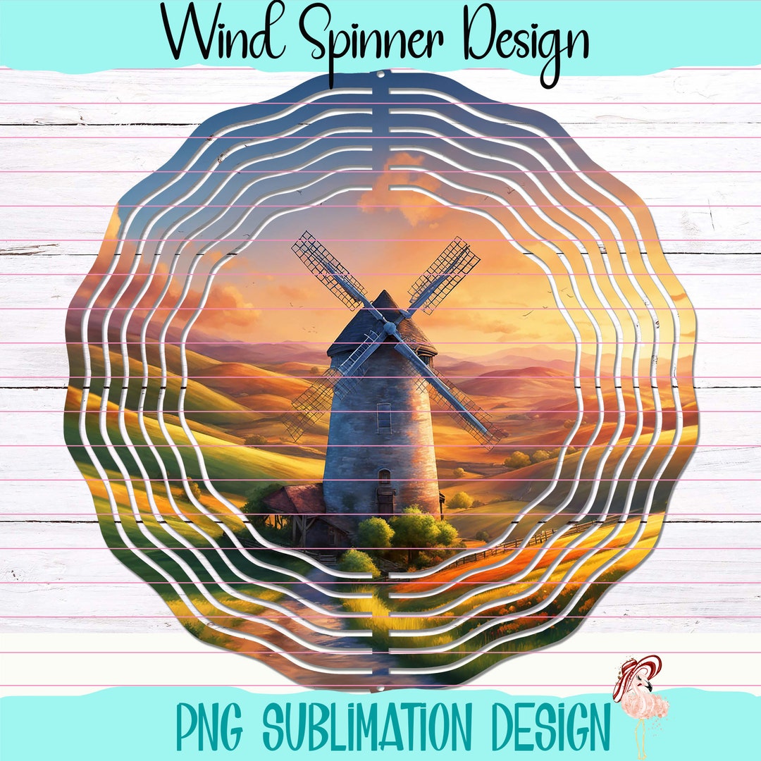 Wind Spinner Design Sublimation Instant Download PNG Digital Graphics ...