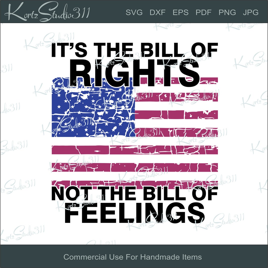 SVG It's the Bill of Rights - Instant Download - Personal and ...