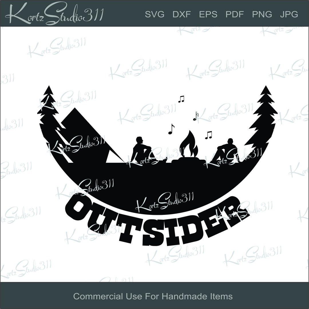 SVG Outsider - Instant Download - Eps - Dxf - Cut File - for Cricut ...
