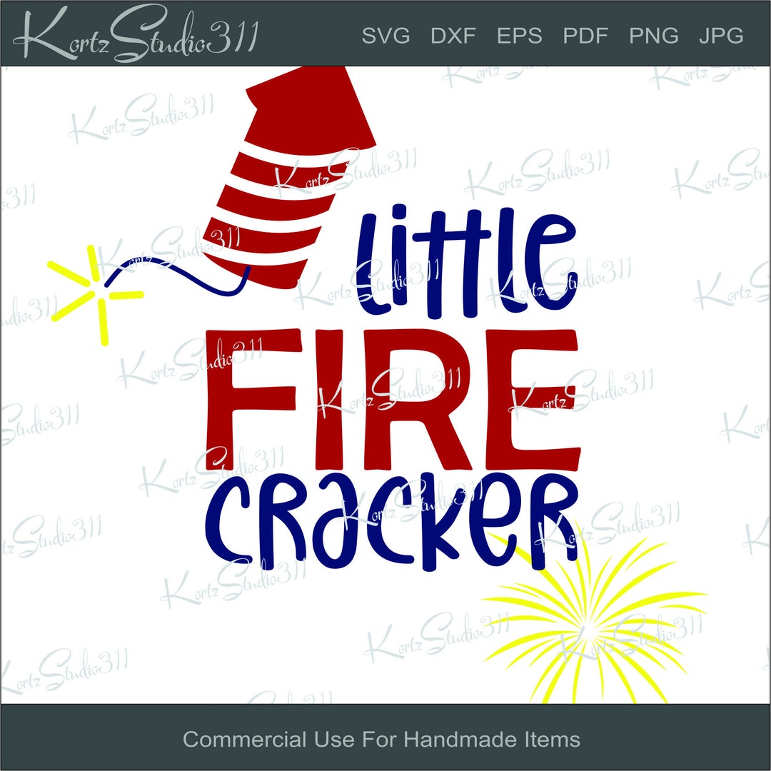 SVG Little Fire Cracker - Sublimation - Instant Download - Cut File ...
