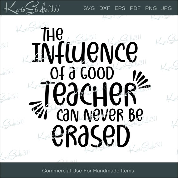 SVG the Influence of a Good .. Instant Download Eps Dxf | Etsy