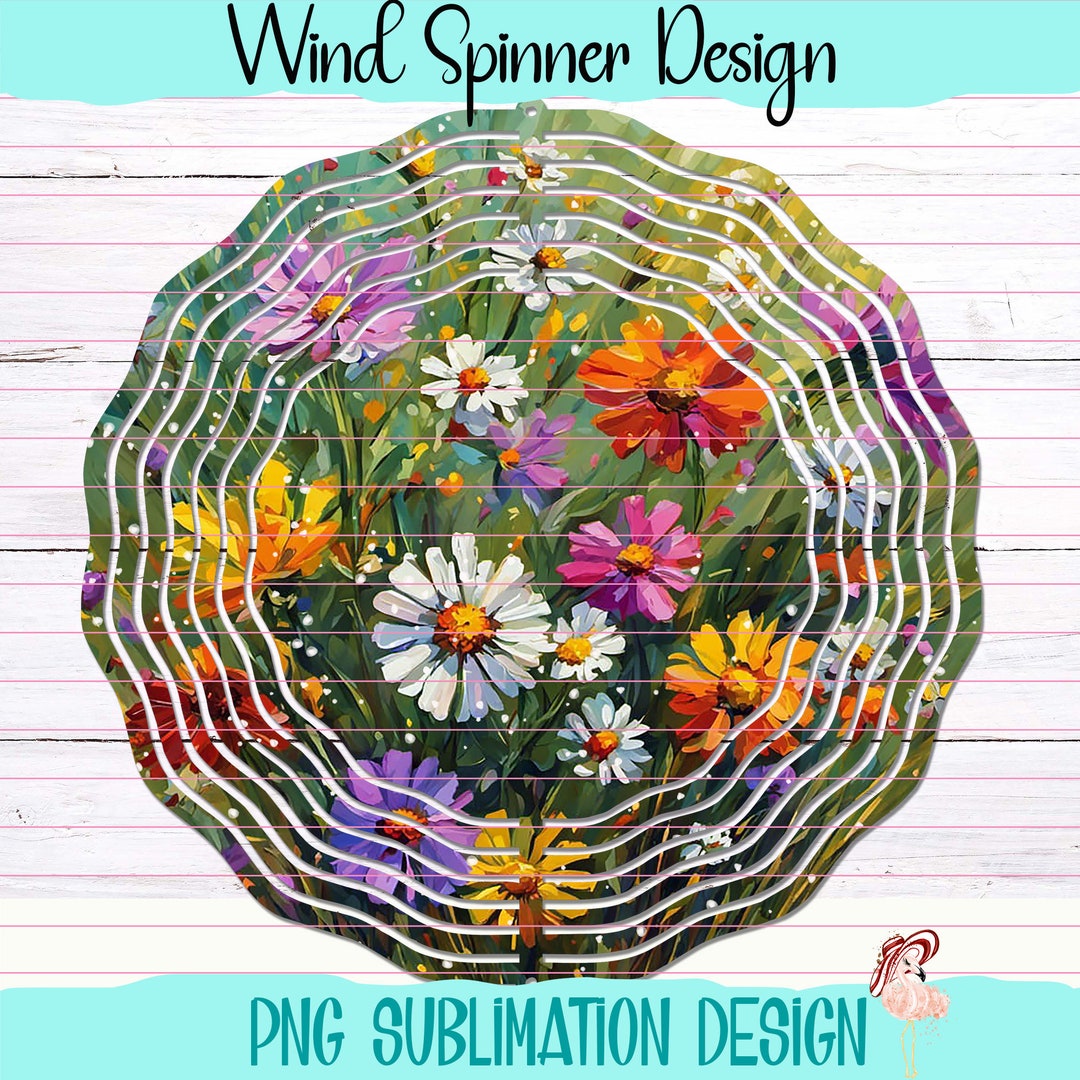 Wind Spinner Design Sublimation Instant Download PNG Digital Graphics ...