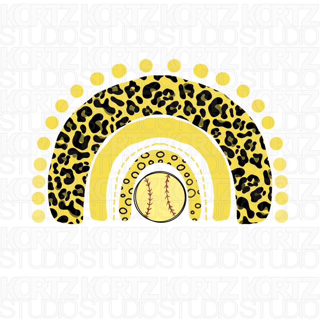 Softball Rainbow Softball PNG | Digital Download | Softball Mom Design ...