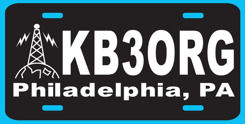 Personalized Amateur Ham Radio License Plate - Etsy