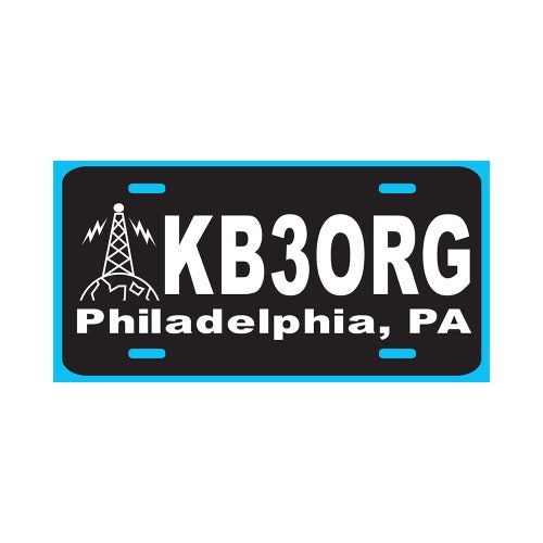 Personalized Amateur Ham Radio License Plate - Etsy