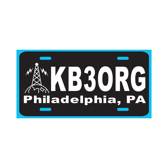 Personalized Amateur Ham Radio License Plate - Etsy