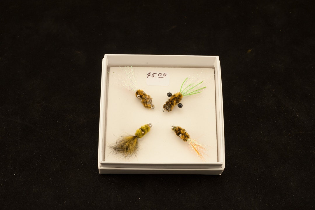 4FLY_1398 Bone Fish Flies Box of 4 Hand Tied Flies Fly Fishing 1398 ...