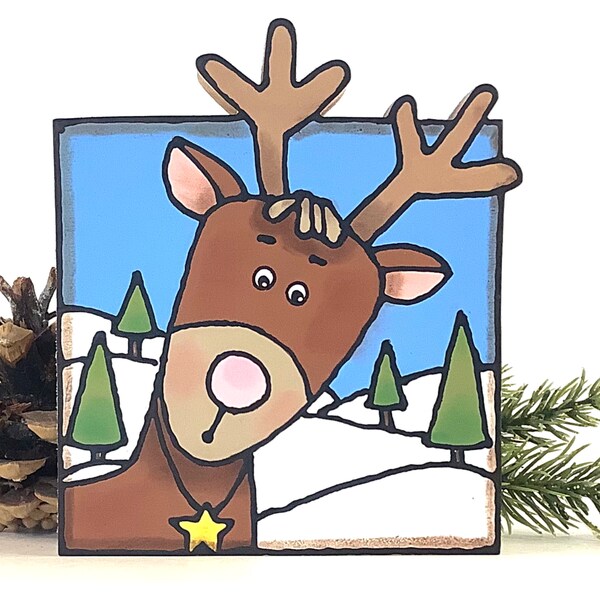 Whimsical Reindeer - Etsy