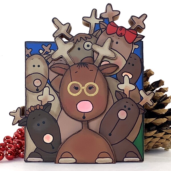 Whimsical Reindeer - Etsy