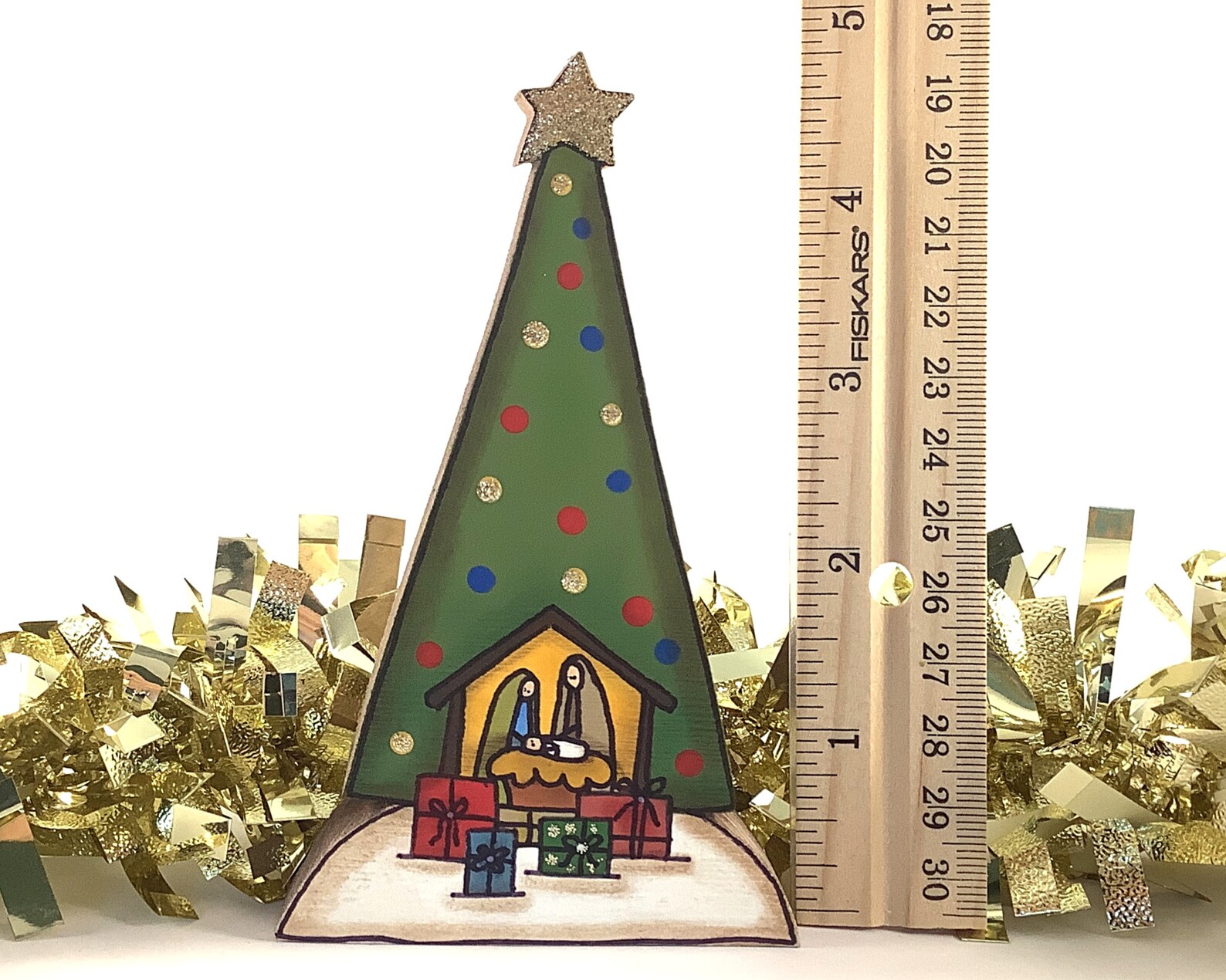 Christmas Nativity Baby Jesus in Manger Painted Wood Block - Etsy