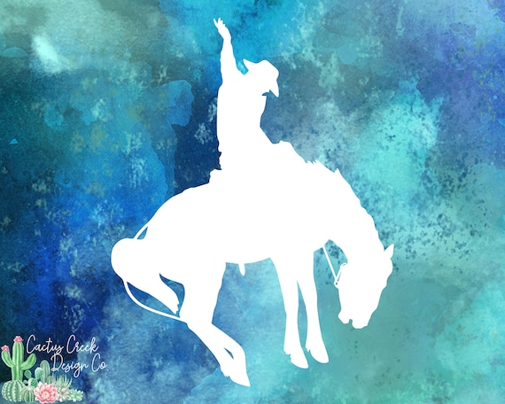 Saddle Bronc Decal Bronc Riding Bronc Rodeo Decal Car - Etsy