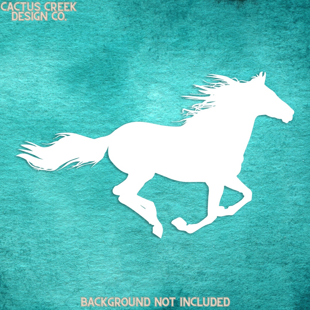 Running Horse Decal | Horse Lover | Vinyl Decal - Etsy