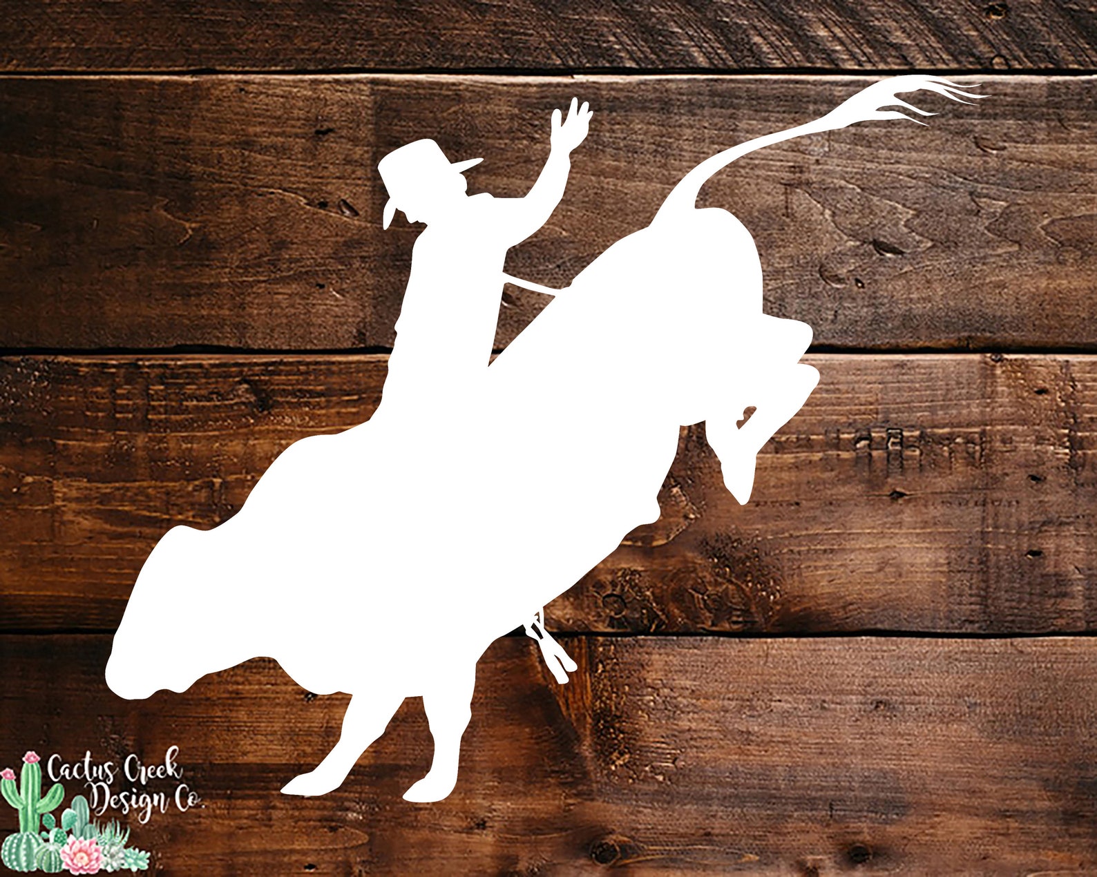 Bull Rider Decal Bull Riding Rodeo Decal Car Decal | Etsy