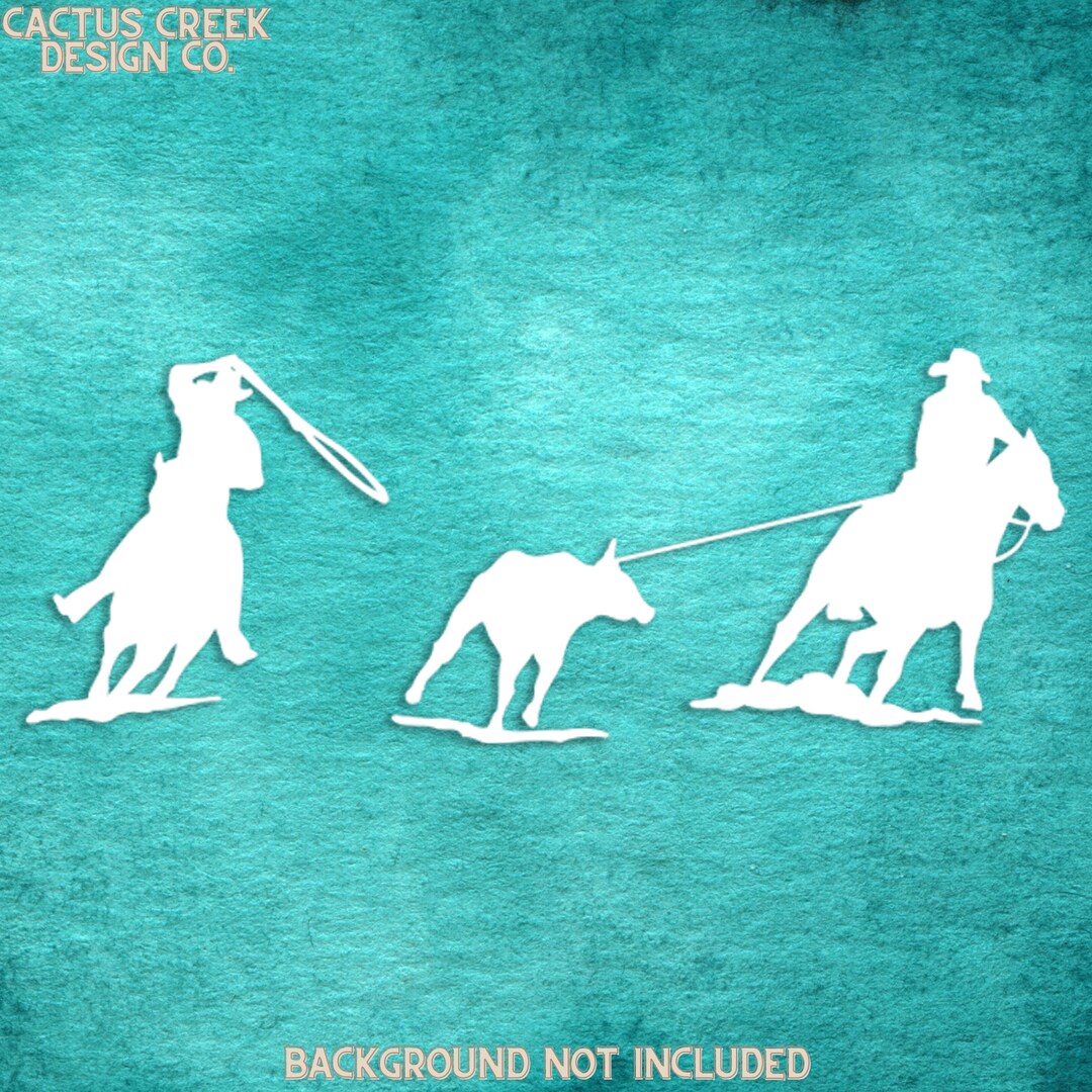 Team Roping Decal | Roping | Rodeo | Vinyl Decal - Etsy