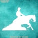 Reining Horse Decal Western Vinyl Decal - Etsy