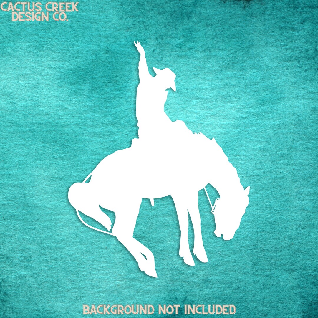 Saddle Bronc Decal | Bronc Riding | Rodeo | Vinyl Decal - Etsy
