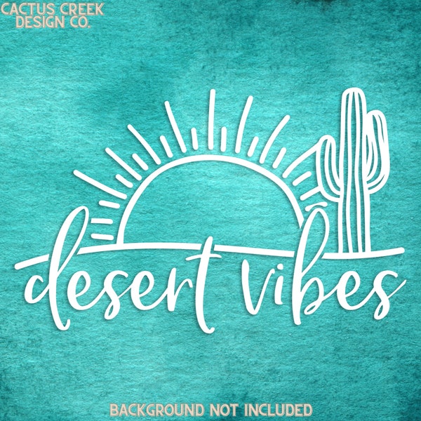 Desert Scene Vinyl Decal - Etsy