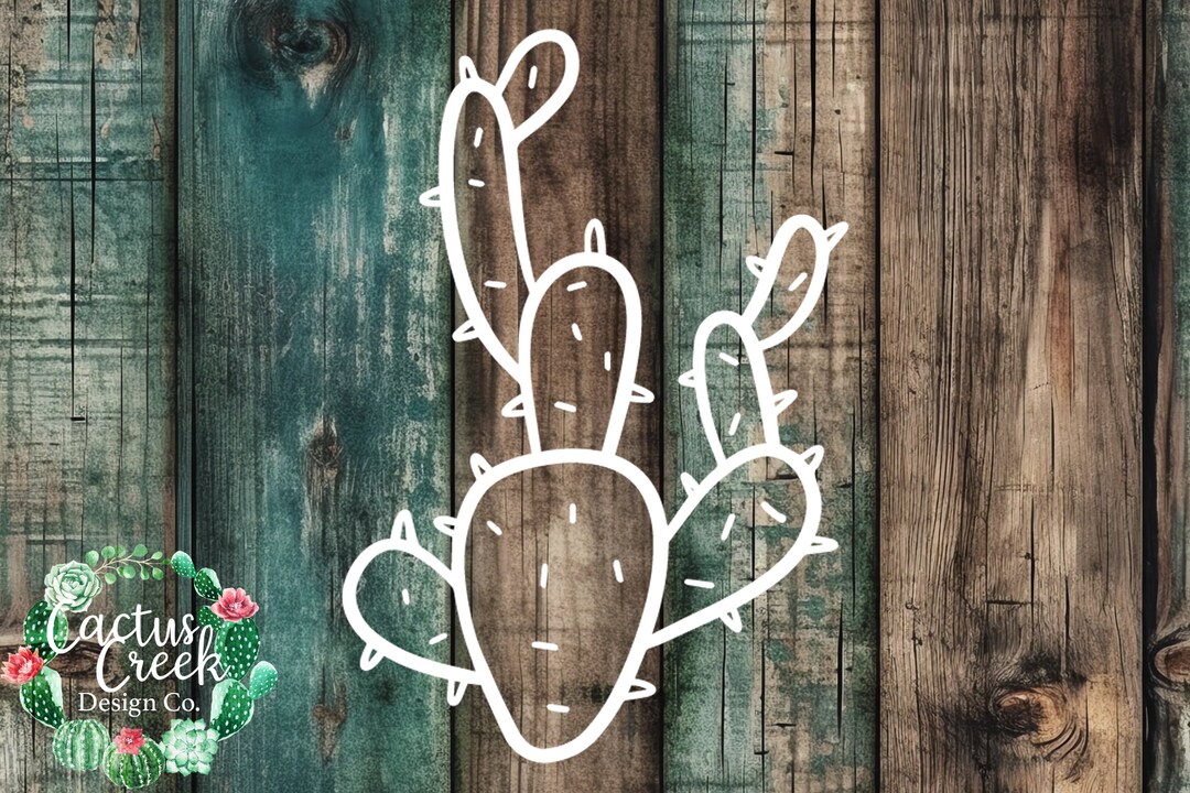Cactus Decal Desert Decal Cacti Car Decal Yeti Decal - Etsy
