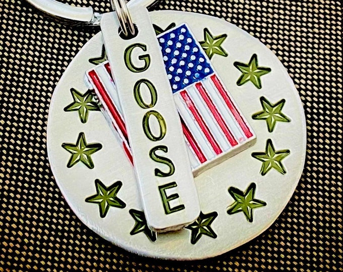 Military Pet ID Tag Military Dog Tag for Dog Tag USA Dog Tag Patriotic ...