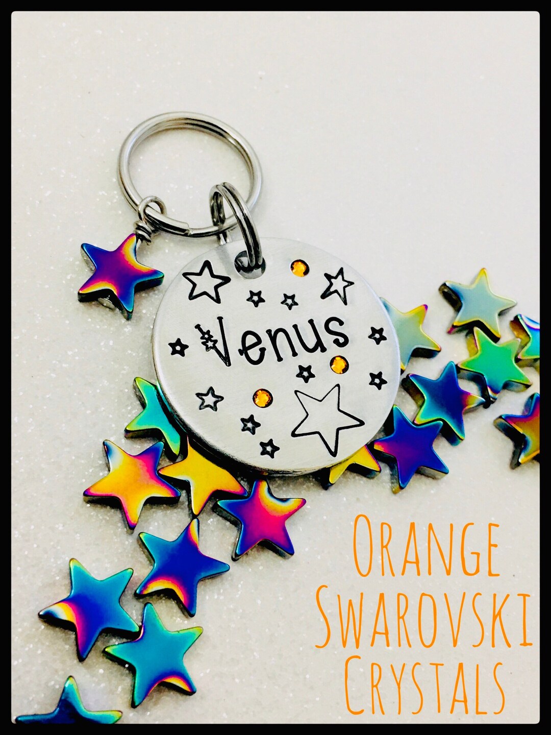 Stars Pet ID Tag - Dog Tag, Cat Tag, Custom Dog Tag, Custom Cat Tag ...