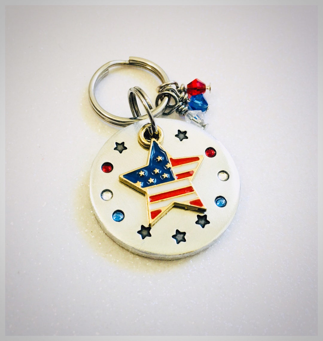 Patriotic Pet ID Tag, American Flag Pet Tag, Flag Dog Tag, Flag Cat Tag ...