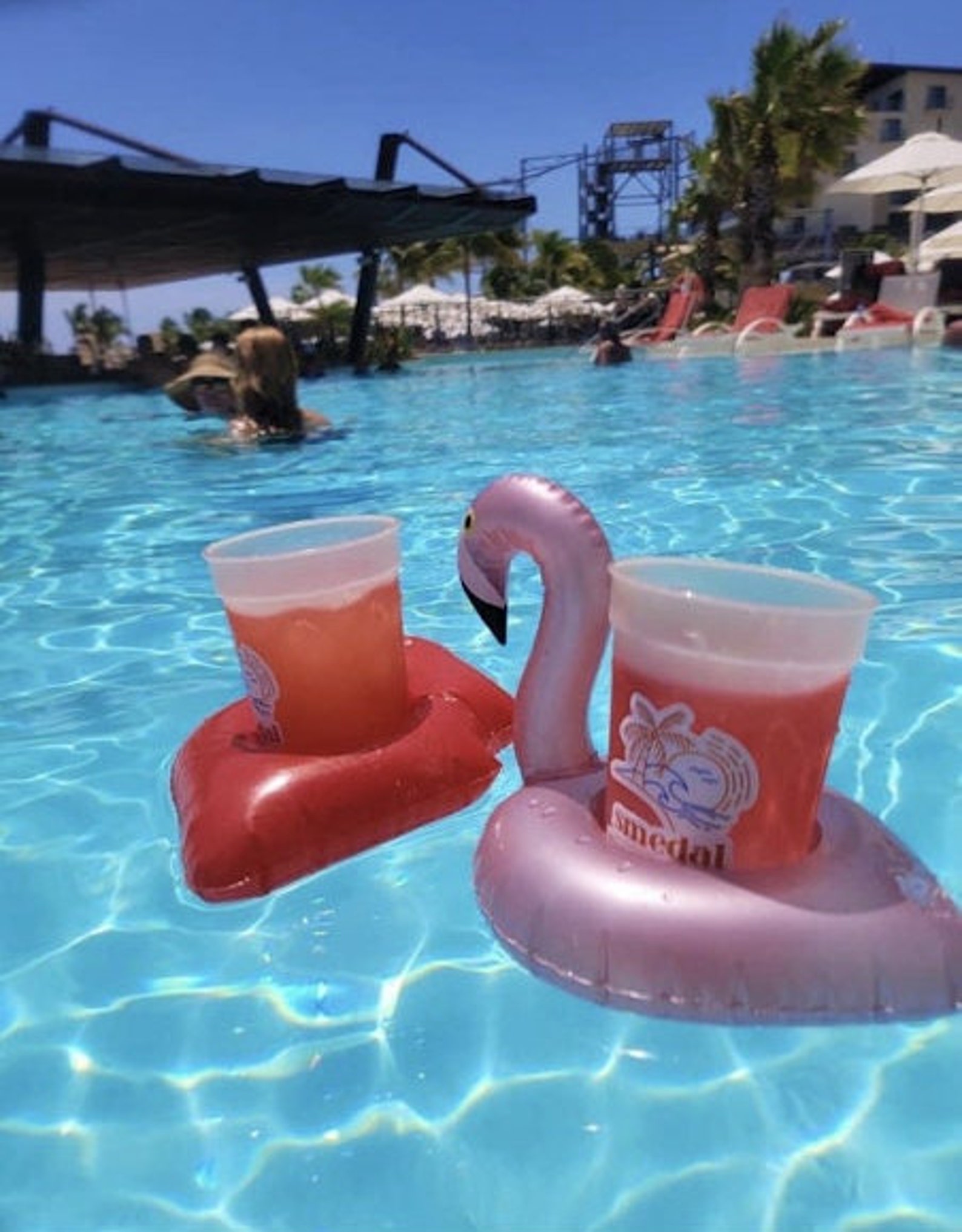 Cup Floaties Flamingo Drink Holder Pool Float Personalized - Etsy