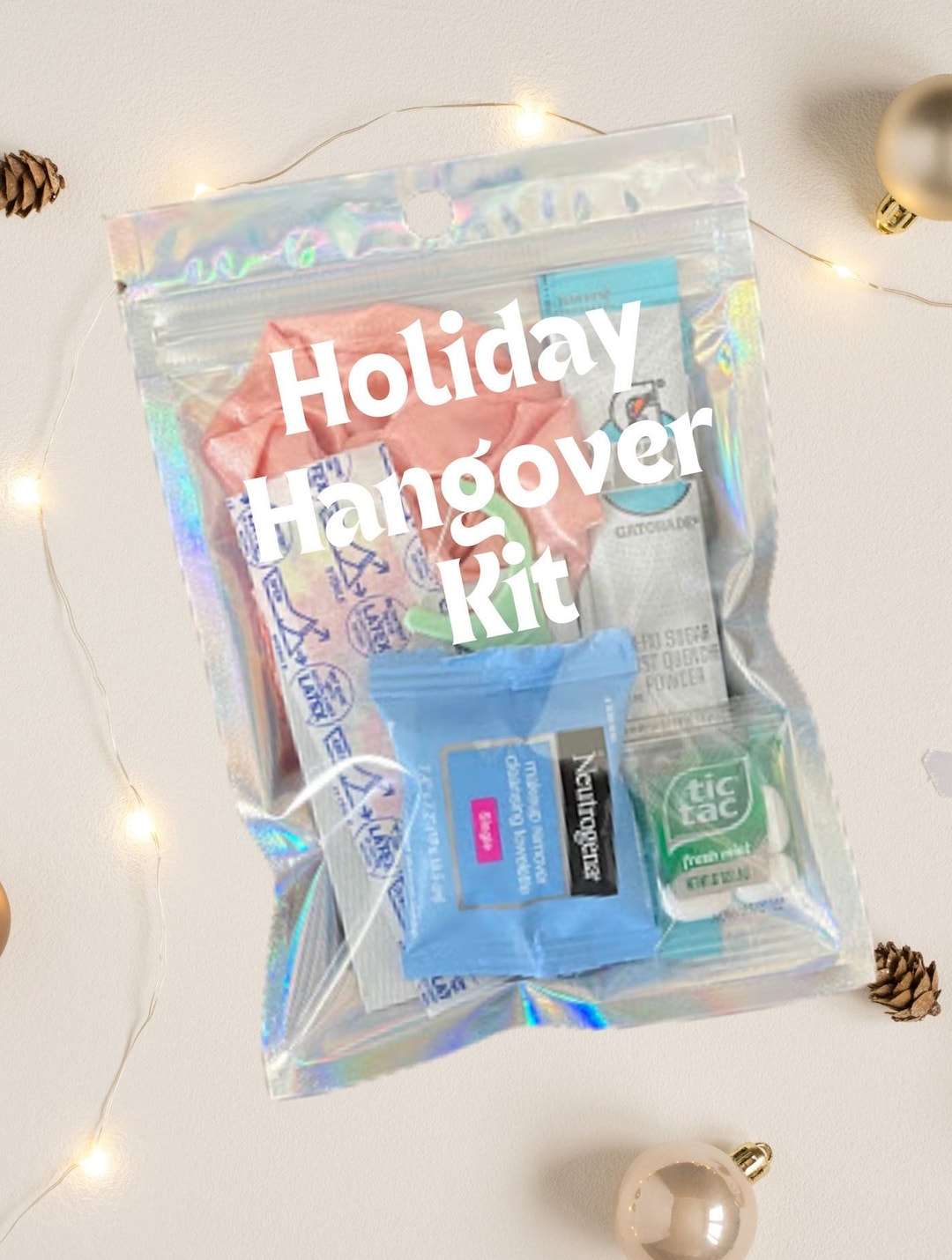 Holiday Survival Kit Holiday Hangover Kit Christmas - Etsy
