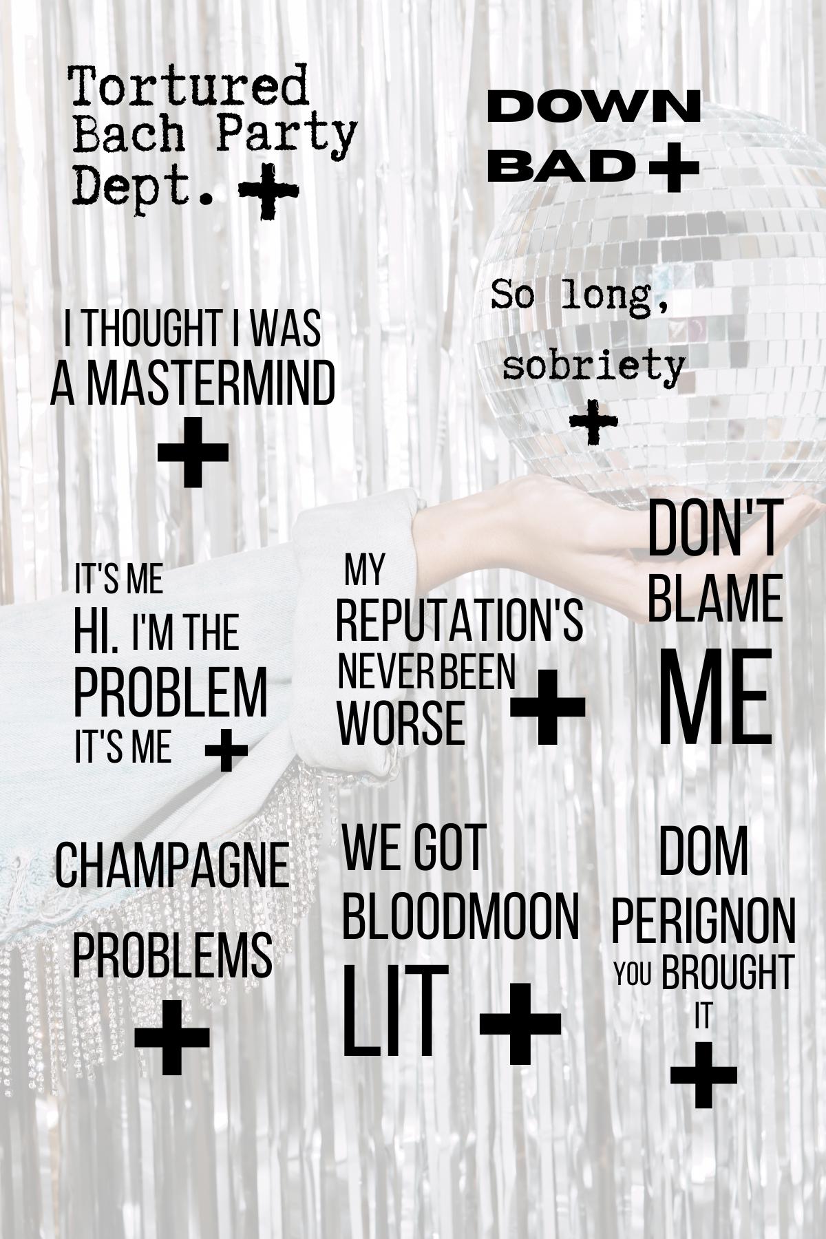 Reputation Bachelorette, Taylor Swift Theme Bachelorette Party ...