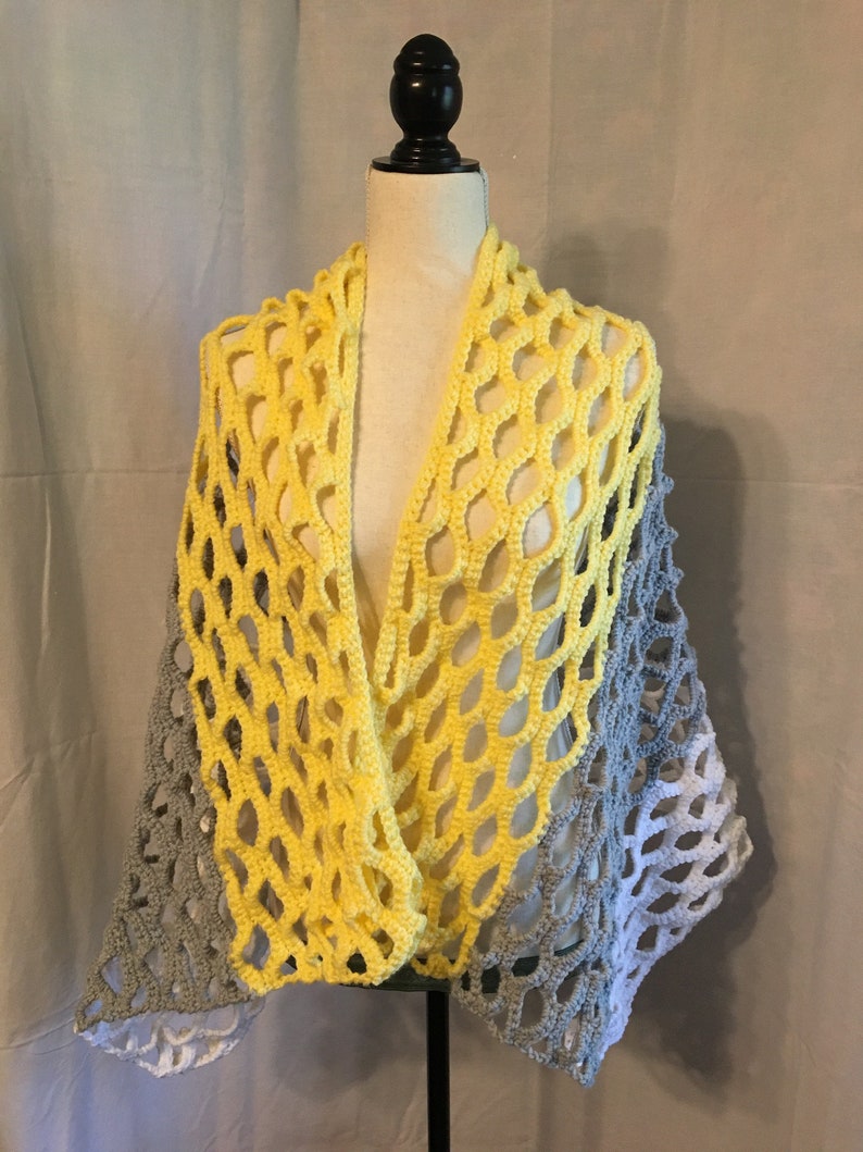 Open Wave Shawl - Etsy