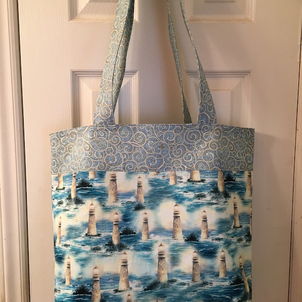 Lighthouse Tote Bag - Etsy