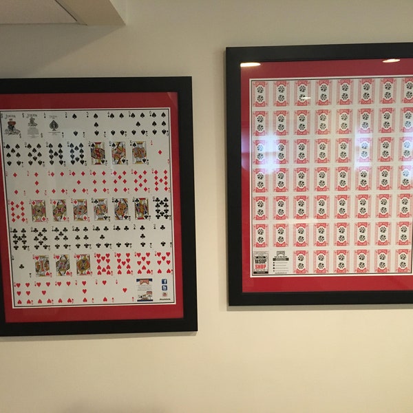 Uncut Playing Cards Frame - Etsy