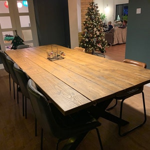 Large Industrial Style Dining Table Bespoke Measurements - Etsy