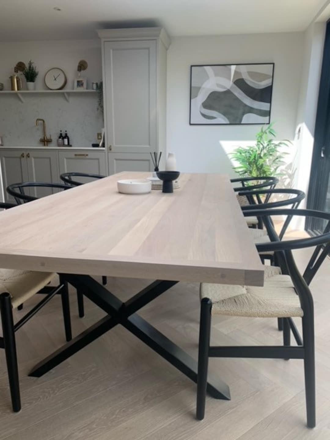Handmade Dining Table Solid Oak Bespoke Handmade Made - Etsy