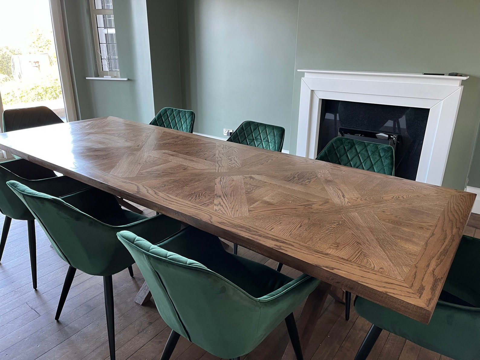 Parquet Inspired Luxury Dining Table Bespoke Made to - Etsy