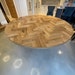 Round Herringbone Dining Table - Solid Oak - Spider Legs - Bespoke ...
