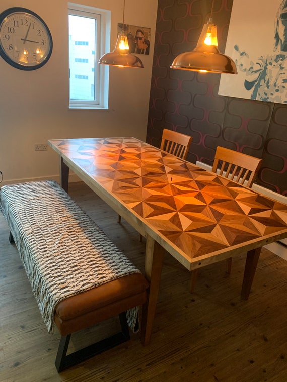 Luxury Geometric Table handmade Bespoke Sizes Made to Measure. Etsy