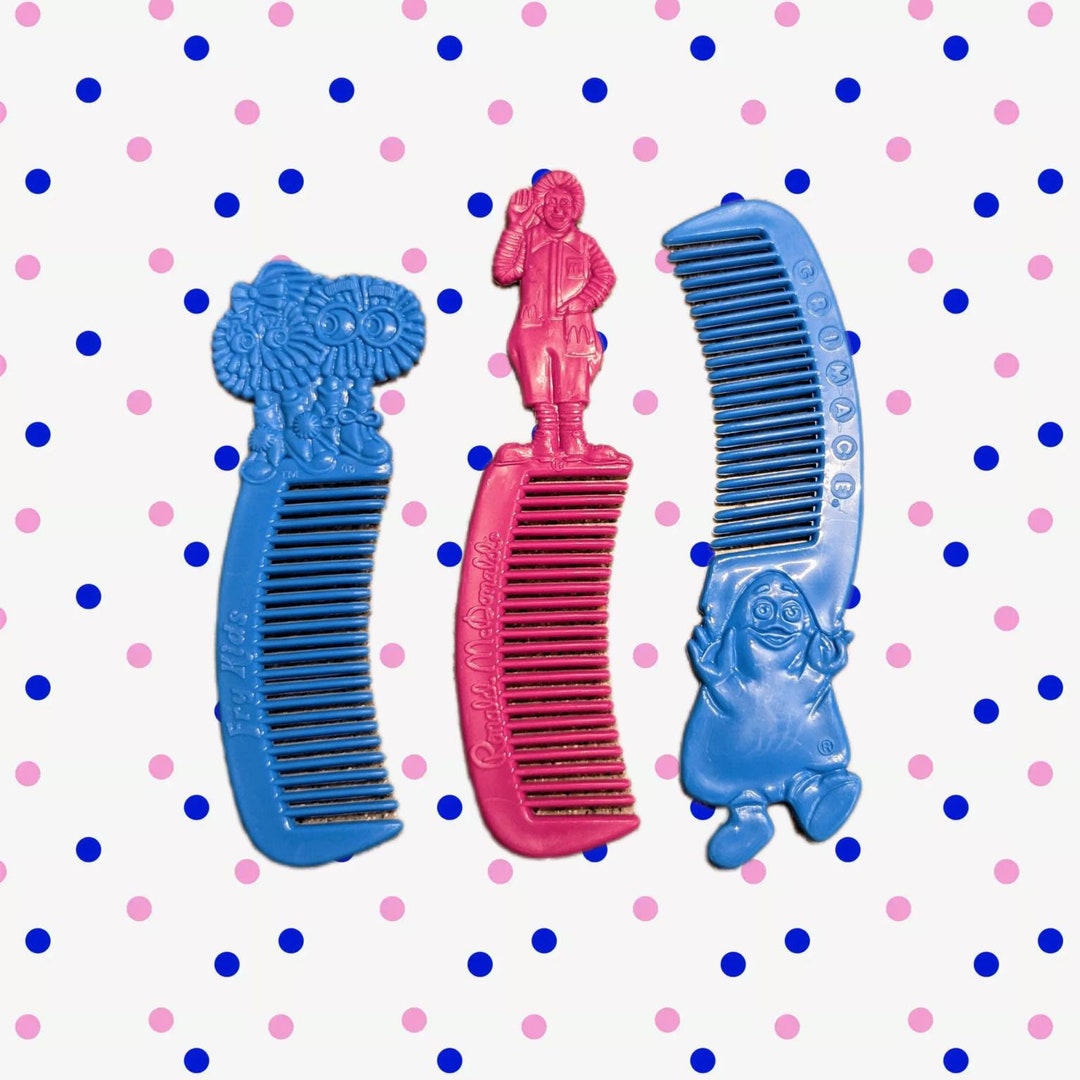 Vintage Mcdonalds Combs Ronald Grimace Fry Kids Purple Blue - Etsy