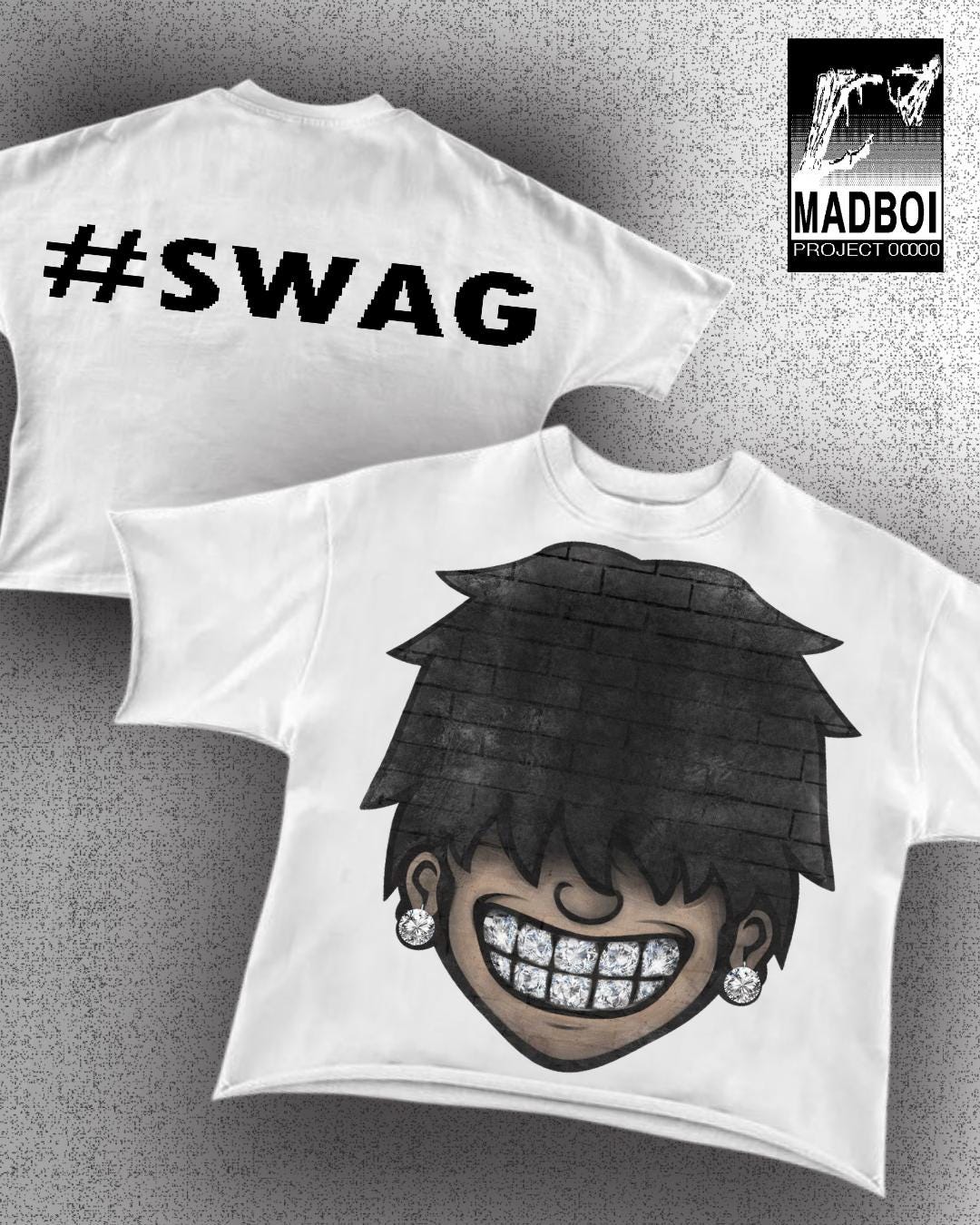 SWAG Streetwear Tee | Diamond Teeth Grills Graphic | Urban Drip Fashion ...