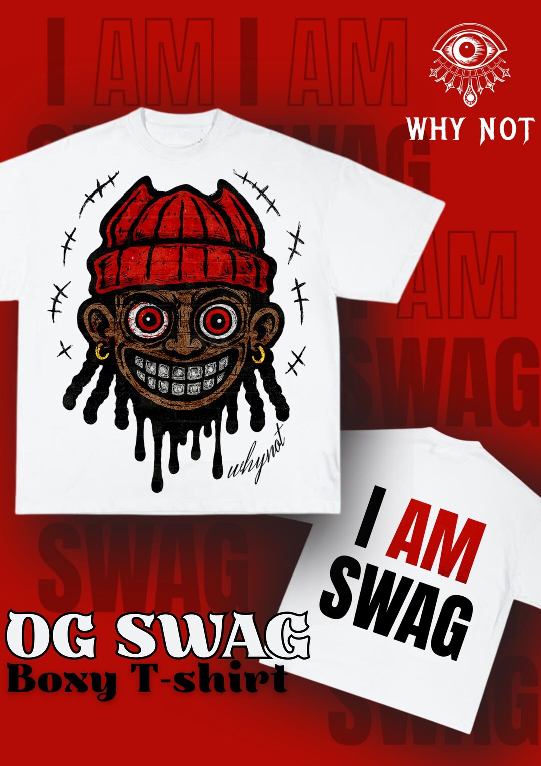 OG Drip With Y2K Twist – I Don’t Wear Swag, I AM SWAG Graphic Digital ...