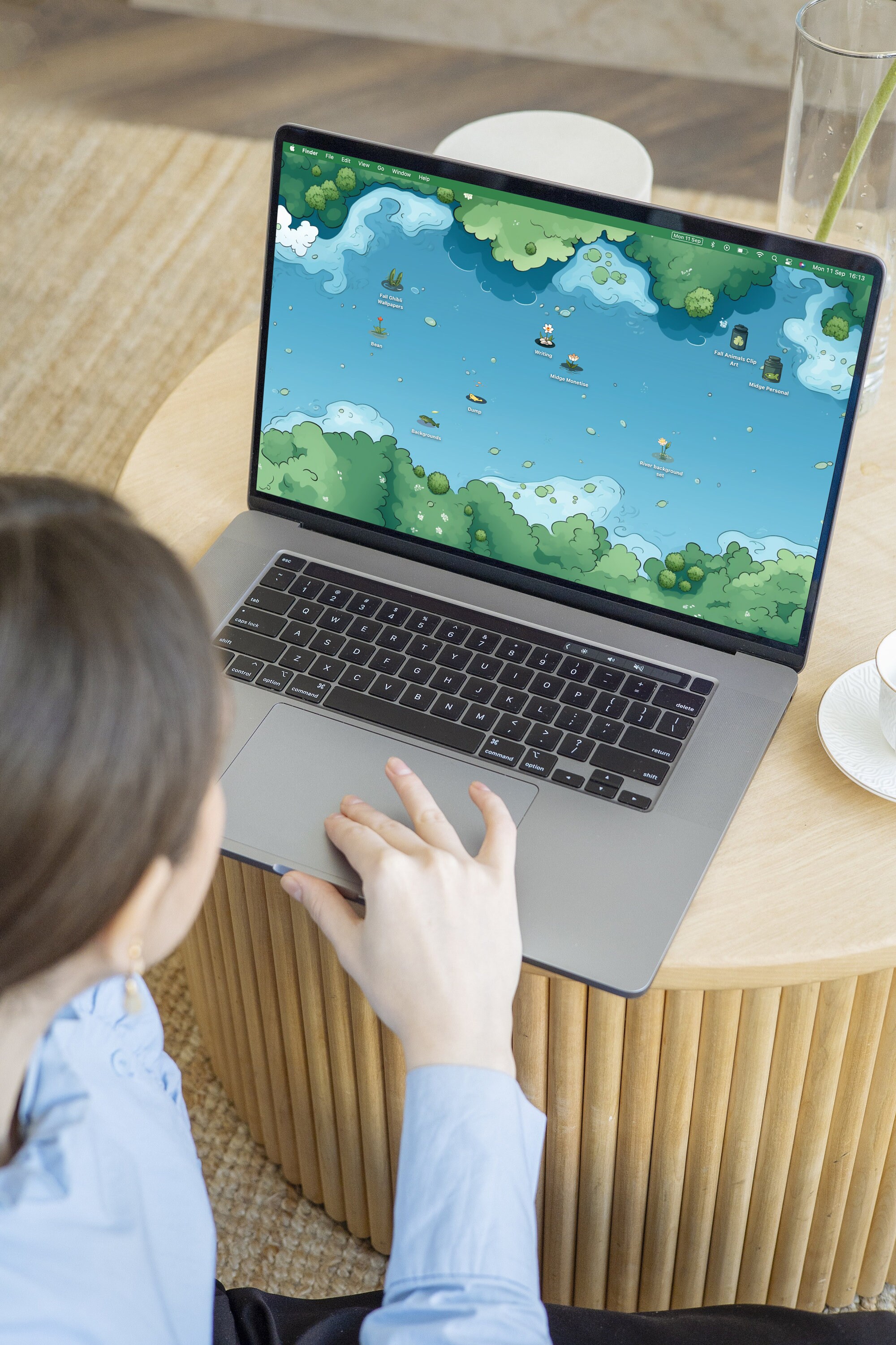 Lazy River Interactive Desktop Organizer Theme 5 Wallpapers & 25 Icons ...