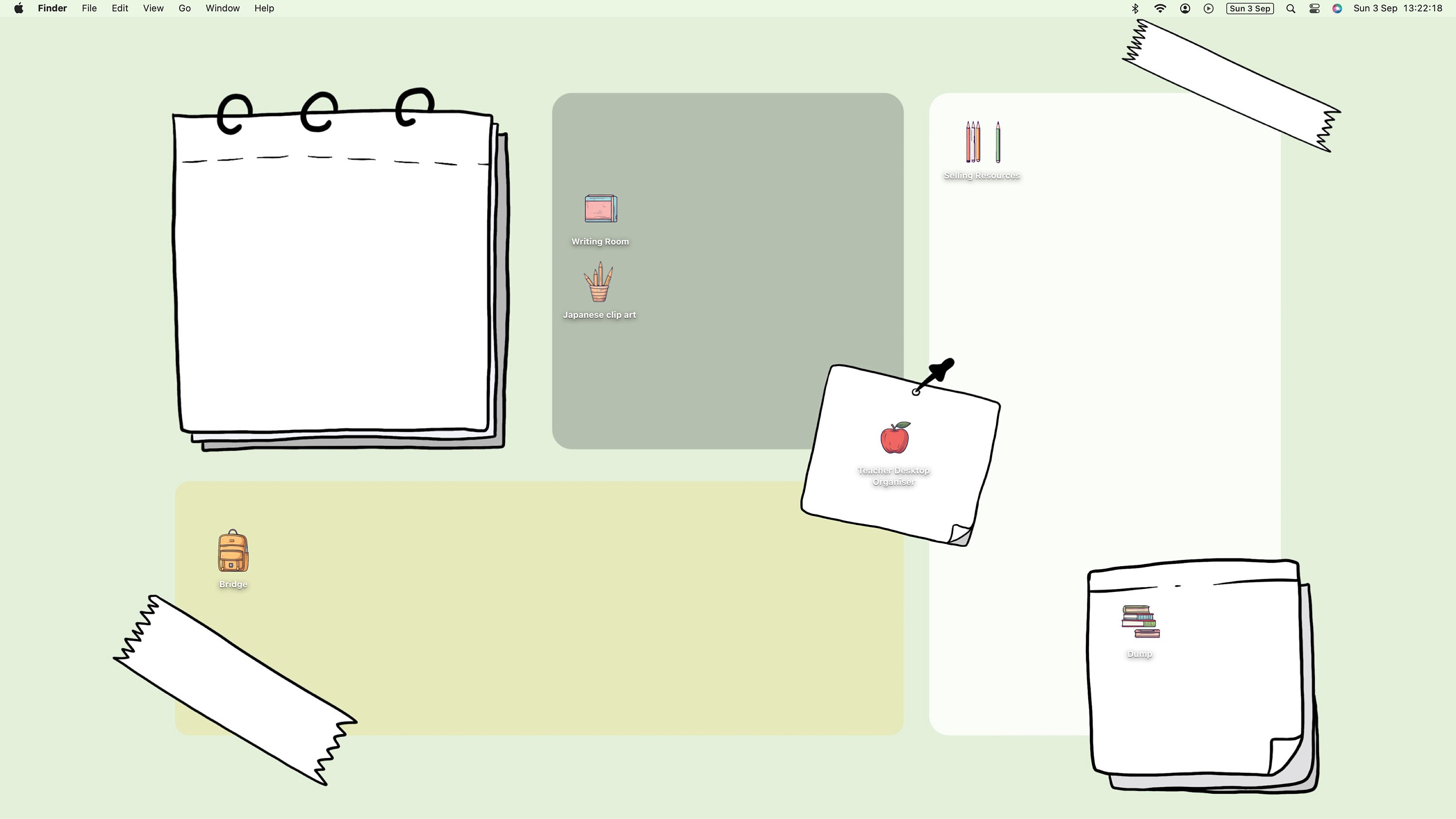 Teacher Desktop Organizer Set || 10 Wallpapers & 16 Icons || Cute ...