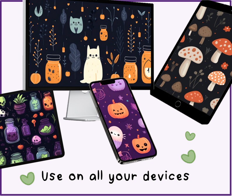 22 Cute & Spooky Desktop Wallpapers || Halloween Laptop Background ...