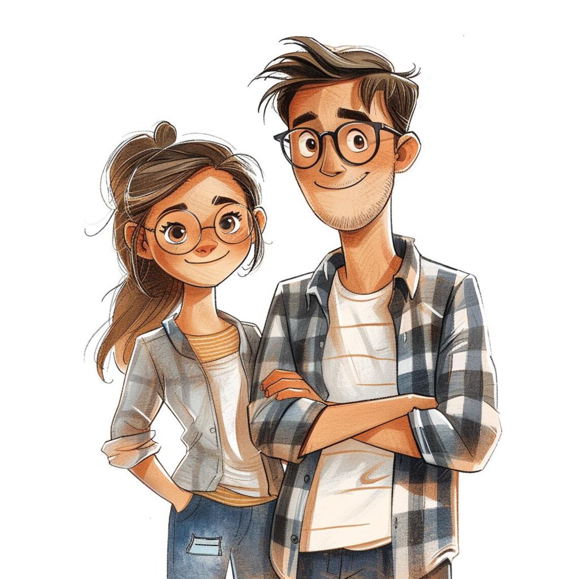 Character Design Sheet: Custom Illustration, Turnaround Sample - Etsy