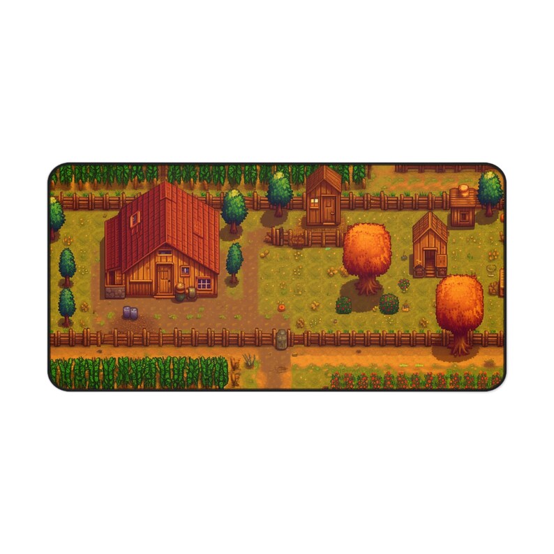Stardew Valley Fall Themed Mouse Pad Desk Mat - Etsy