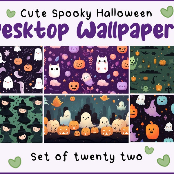 Halloween Desktop Background - Etsy
