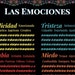 Lista De Emociones / Spanish Emotions List - Etsy