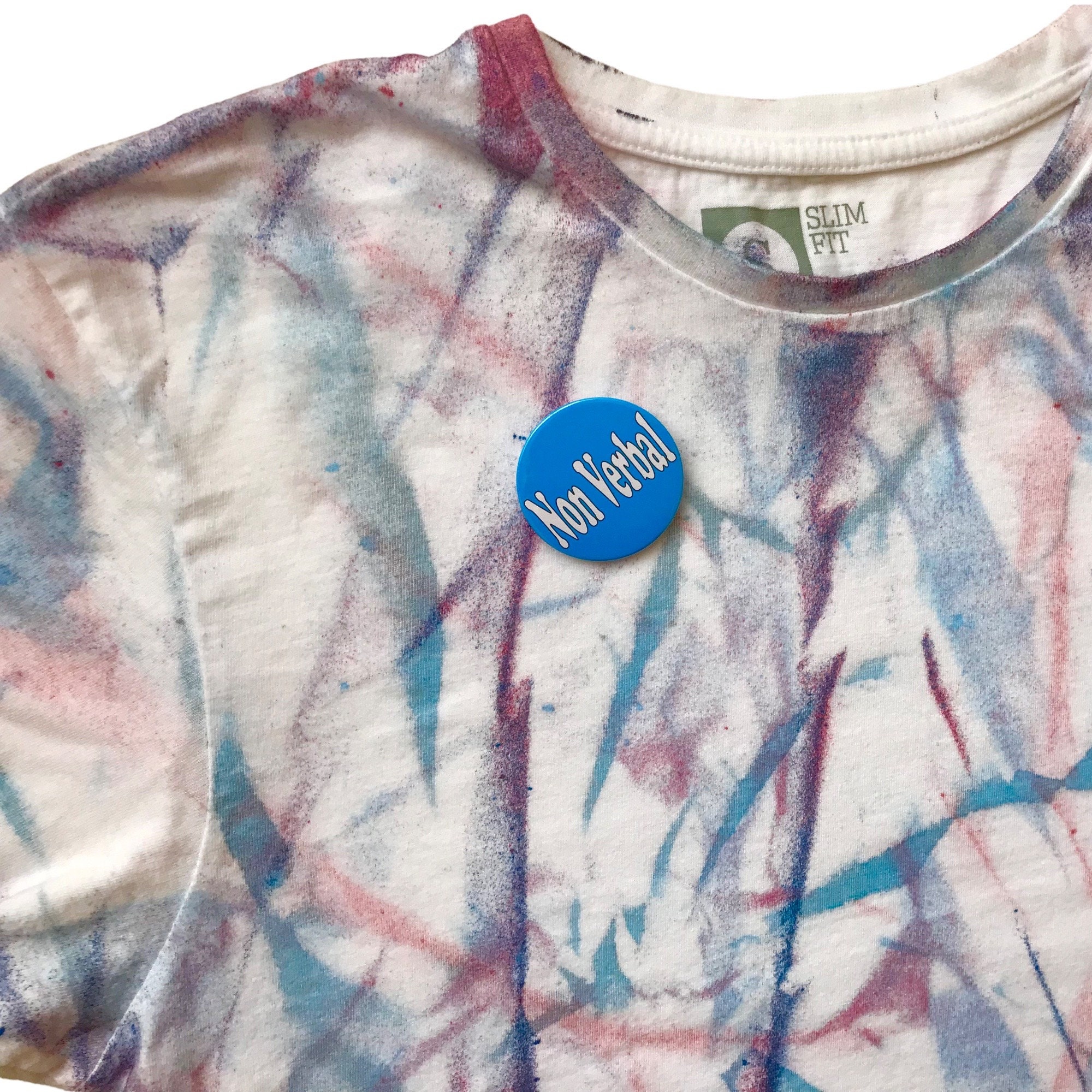 I Am Non Verbal Badge Nonverbal and Autistic Communication - Etsy