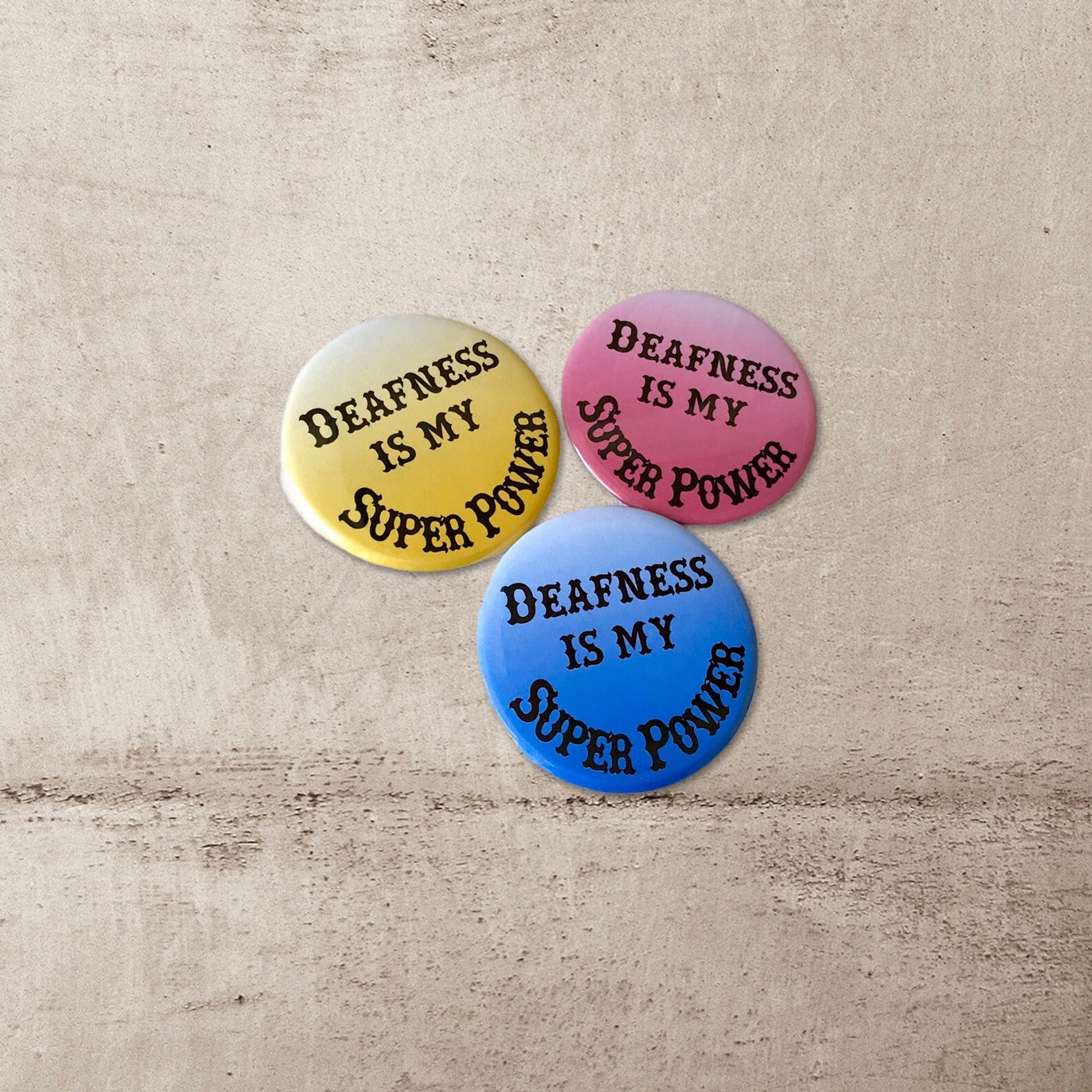 Deaf Awareness Pin Badge: Deafness is My Superpower - Etsy UK